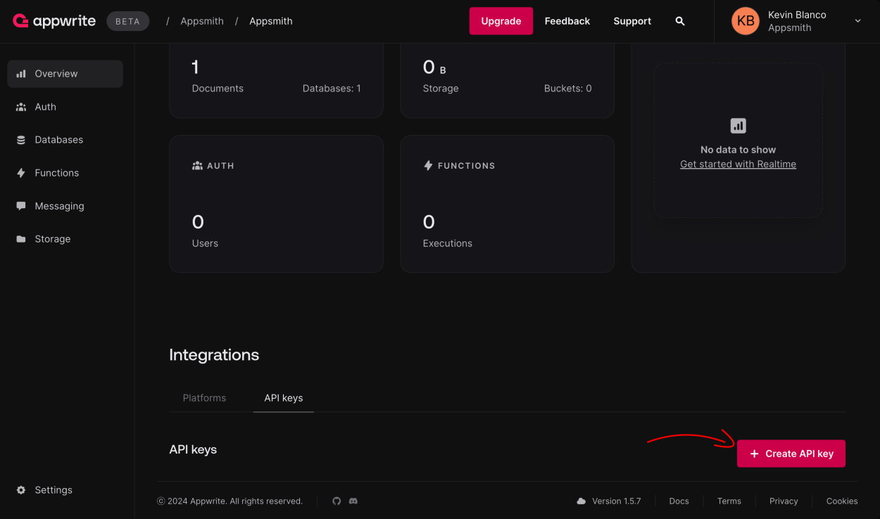 Integrating Appwrite with Appsmith | Appsmith Community Portal